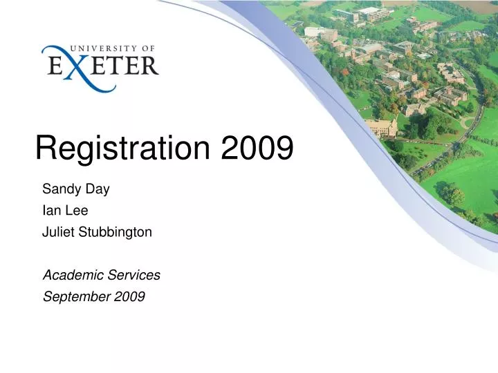PPT - Registration 2009 PowerPoint Presentation, free download - ID:4586795