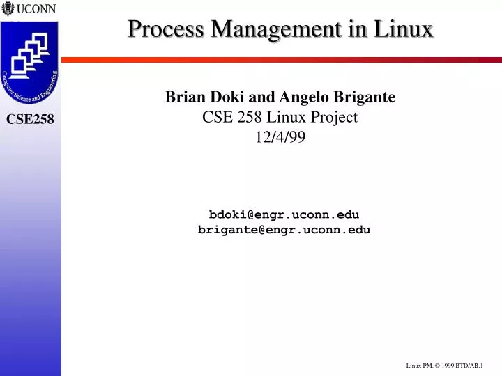 PPT - Process Management in Linux PowerPoint Presentation, free ...