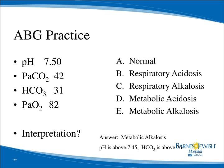 PPT - Arterial Blood Gasses PowerPoint Presentation - ID:4587698