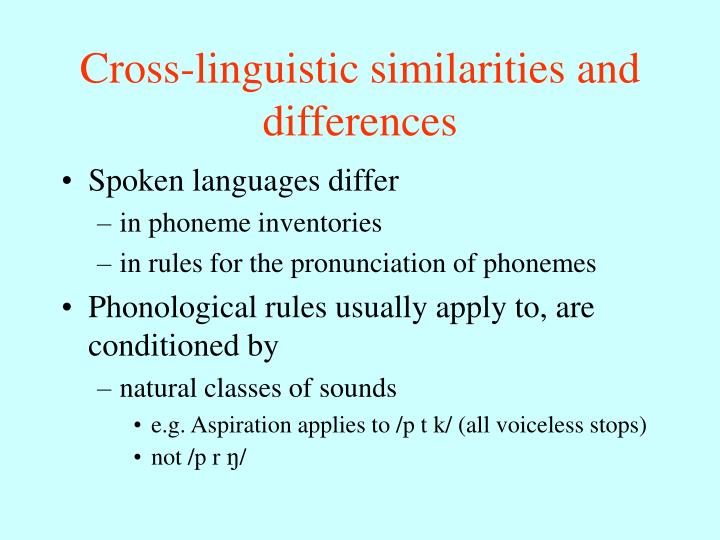 PPT - Phonology: contrast, complementary distribution PowerPoint ...