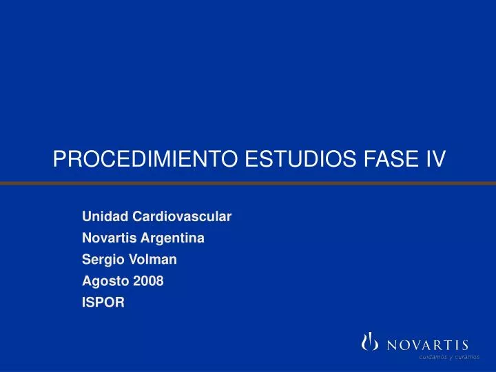 PPT - PROCEDIMIENTO ESTUDIOS FASE IV PowerPoint Presentation, free ...