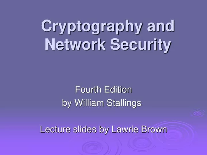 PPT - Cryptography and Network Security PowerPoint Presentation, free ...