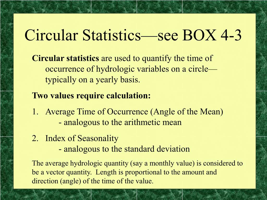 Ppt Circular Statistics Powerpoint Presentation Free Download Id