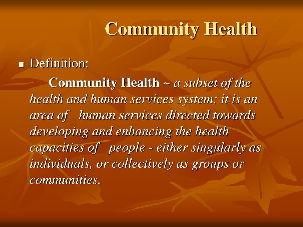 PPT - Families and Community / Public Health Nursing PowerPoint ...