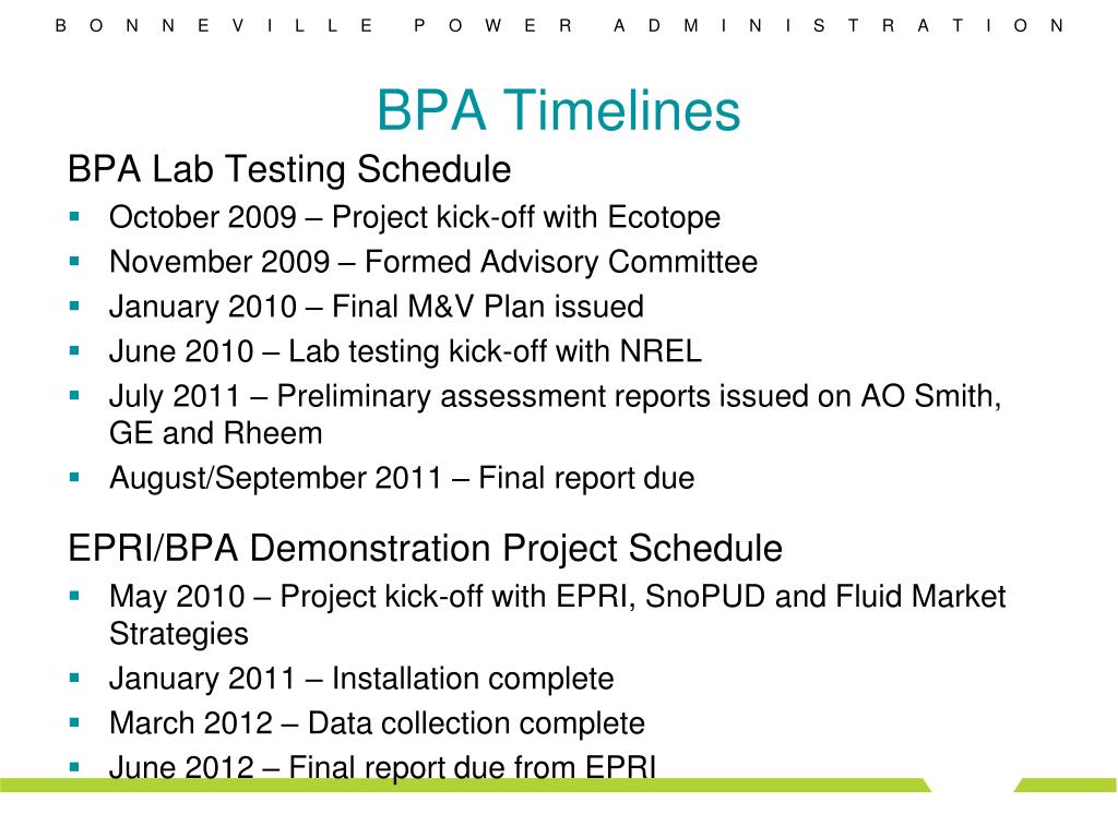 PPT - Bonneville Power Administration Heat Pump Water Heater Laboratory ...