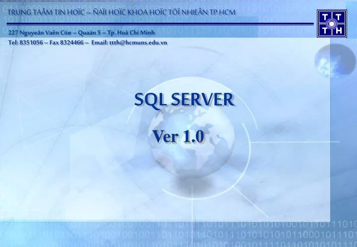 PPT - SQL SERVER PowerPoint Presentation, free download - ID:4589717