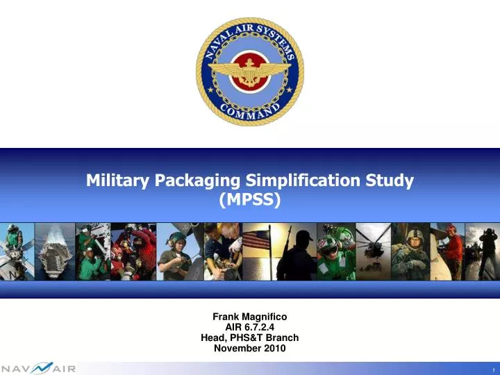 PPT - Military Packaging Simplification Study (MPSS) PowerPoint ...