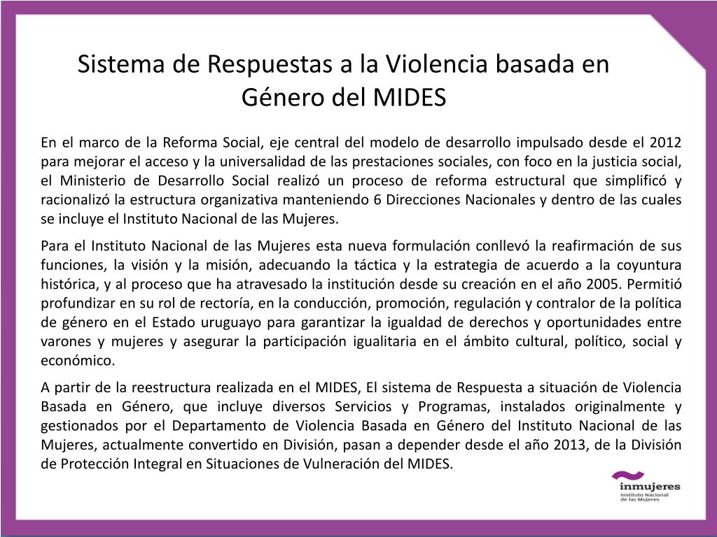 PPT - Sistema de Respuestas para el abordaje de situaciones de ...