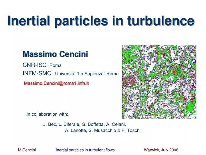 PPT - Inertial particles in turbulence PowerPoint Presentation, free ...