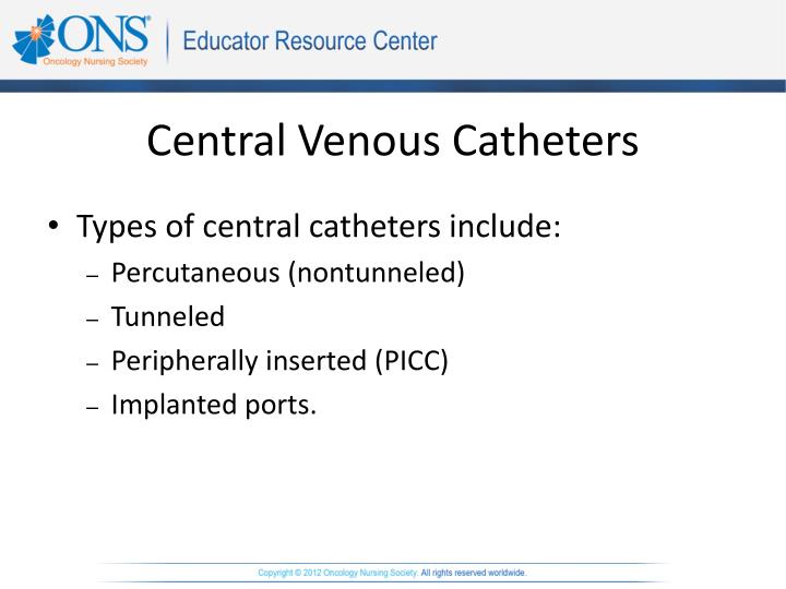 PPT - Central Venous Access Devices PowerPoint Presentation - ID:4591475