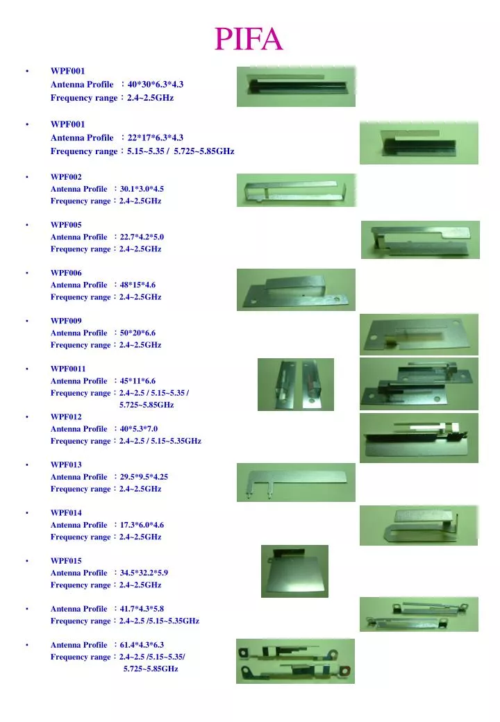 PPT - PIFA PowerPoint Presentation, free download - ID:4592377