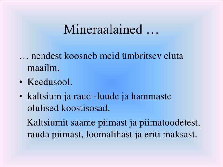 PPT - TERVISLIK TOITUMINE 2 .klass PowerPoint Presentation - ID:4593087