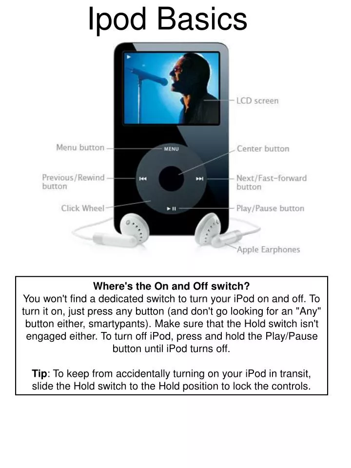 PPT - Ipod Basics PowerPoint Presentation, free download - ID:4594939