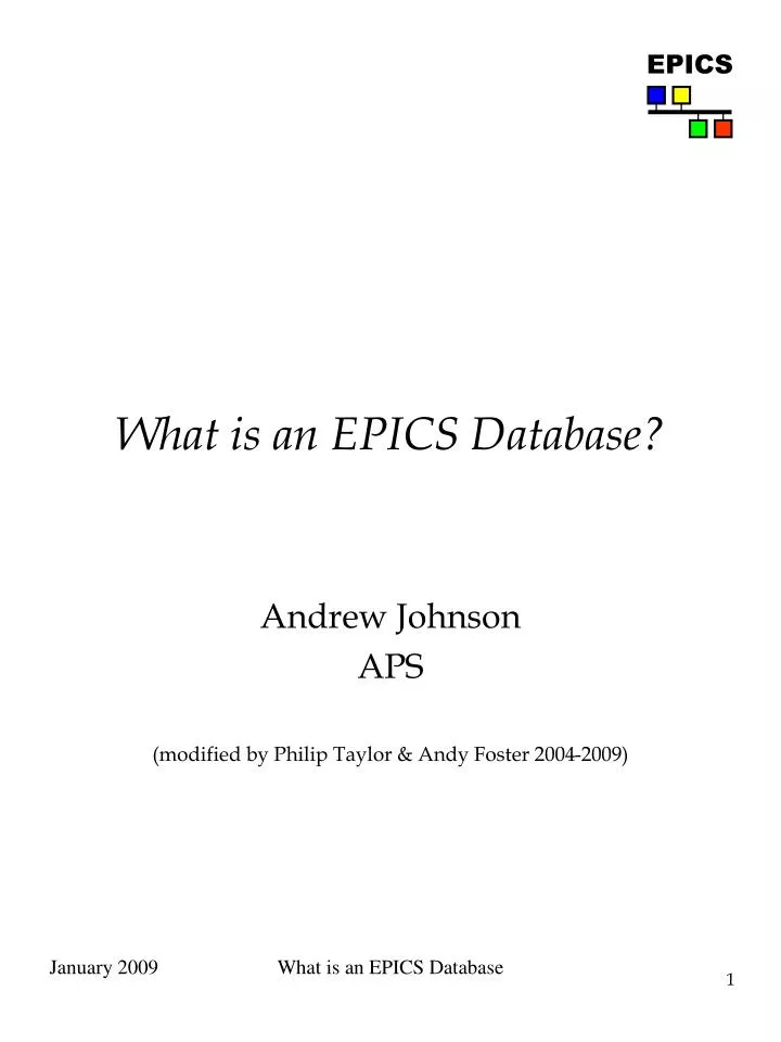 PPT - What is an EPICS Database? PowerPoint Presentation, free download ...