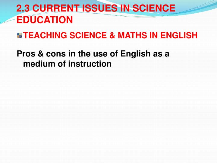 PPT - SCIENCE EDUCATION IN MALAYSIA: CURRENT STATUS, ISSUES ...