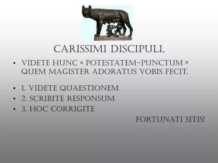 PPT - Carissimi discipuli, PowerPoint Presentation, free download - ID ...