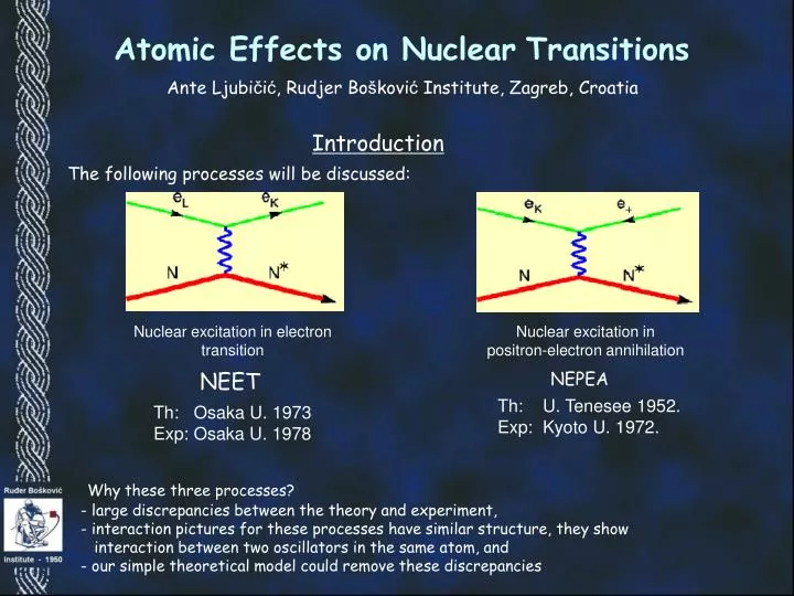 PPT - Atomic Effects on Nuclear Transitions PowerPoint Presentation ...