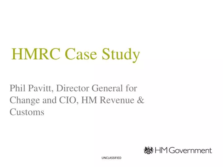 PPT - HMRC Case Study PowerPoint Presentation, free download - ID:4596575