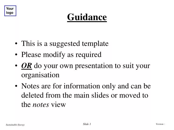 PPT - Guidance PowerPoint Presentation, free download - ID:4597339