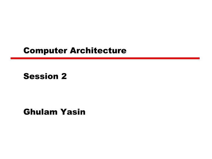 PPT - Computer Architecture PowerPoint Presentation, free download - ID ...