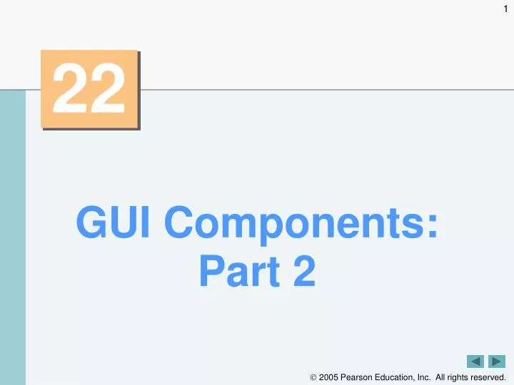 PPT - GUI Components: Part 2 PowerPoint Presentation, free download ...