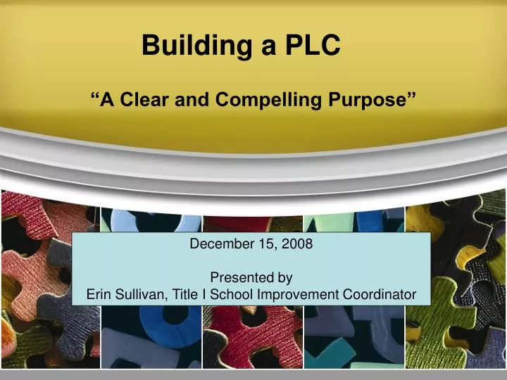 PPT - Building a PLC PowerPoint Presentation, free download - ID:4598328
