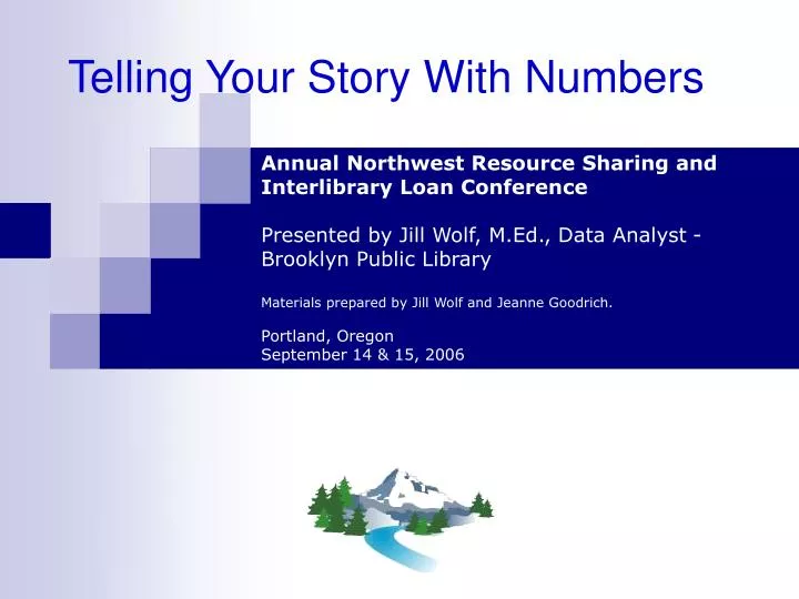 PPT - Telling Your Story With Numbers PowerPoint Presentation, free ...