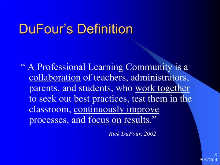 PPT - What Is A Professional Learning Community? PowerPoint ...