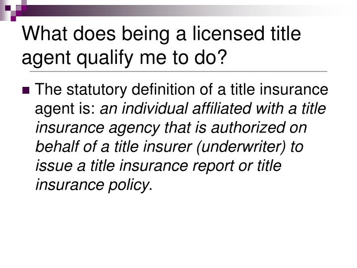 PPT - Title Insurance PowerPoint Presentation - ID:4600308