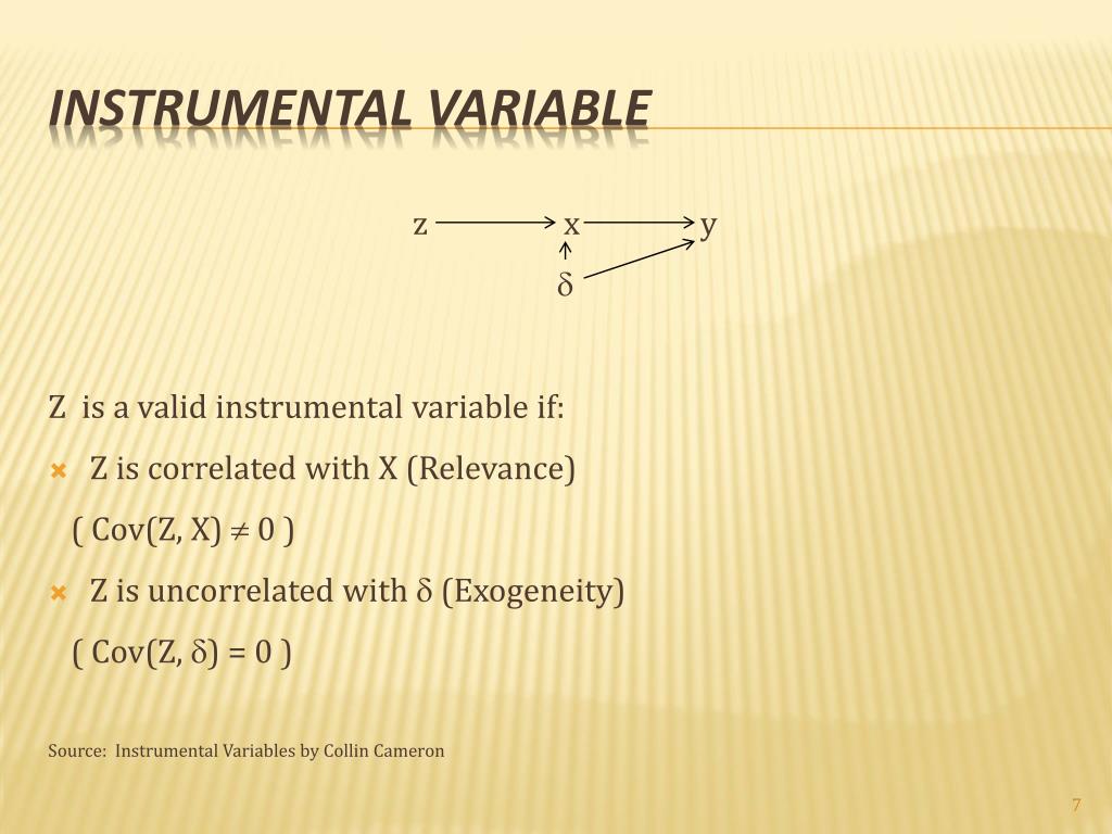 Ppt Instrumental Variables Isqs 5349 Powerpoint Presentation Free