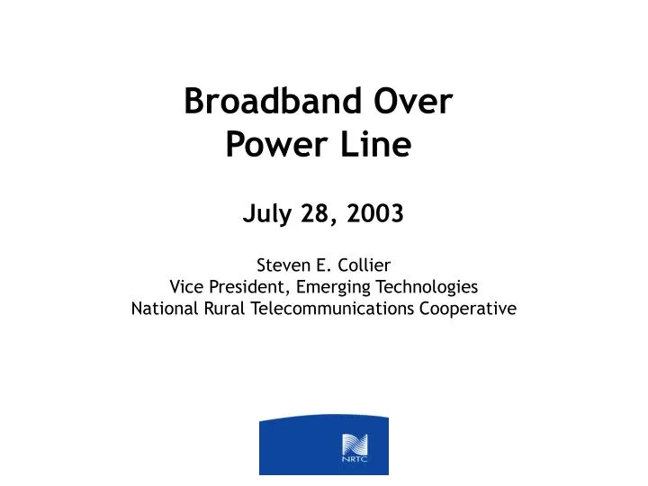 PPT - Broadband Over Power Line PowerPoint Presentation, free download ...