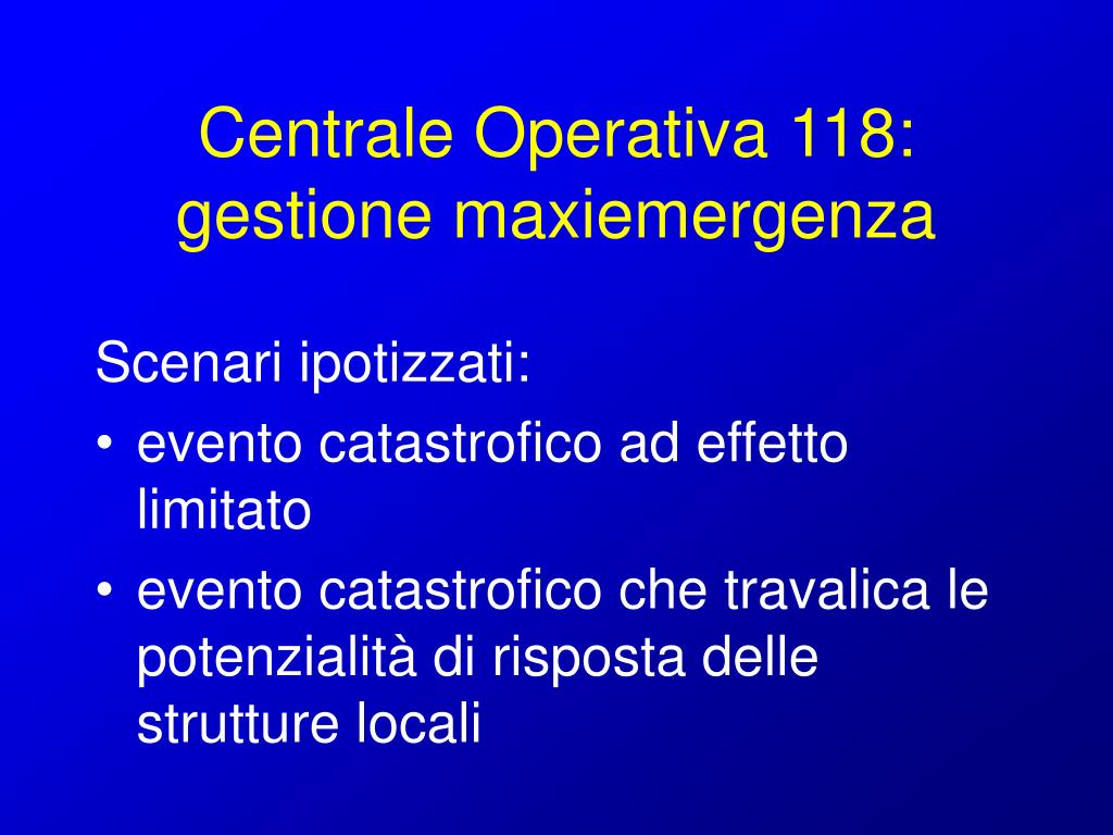 PPT - Centrale operativa sanitaria 118 PowerPoint Presentation, free ... PPT - Centrale operativa sanitaria 118 PowerPoint Presentation, free ...