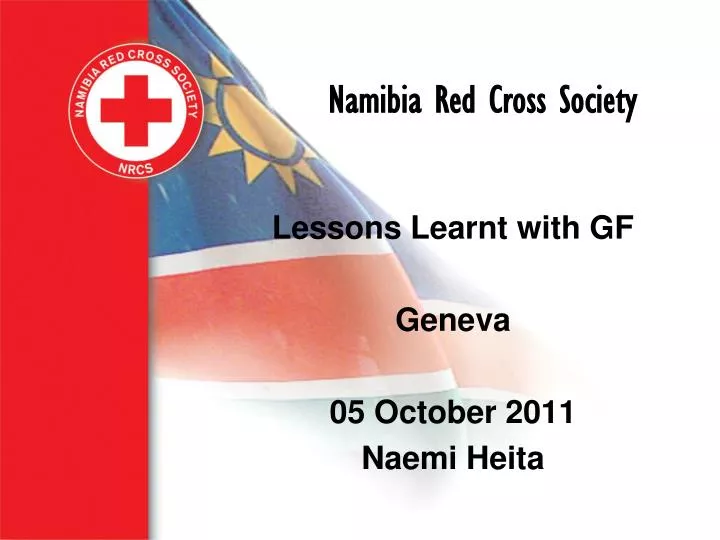PPT - Namibia Red Cross Society PowerPoint Presentation, free download ...