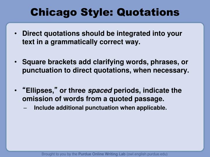 PPT - Chicago ’ s Author-Date References Formatting and Style Guide ...