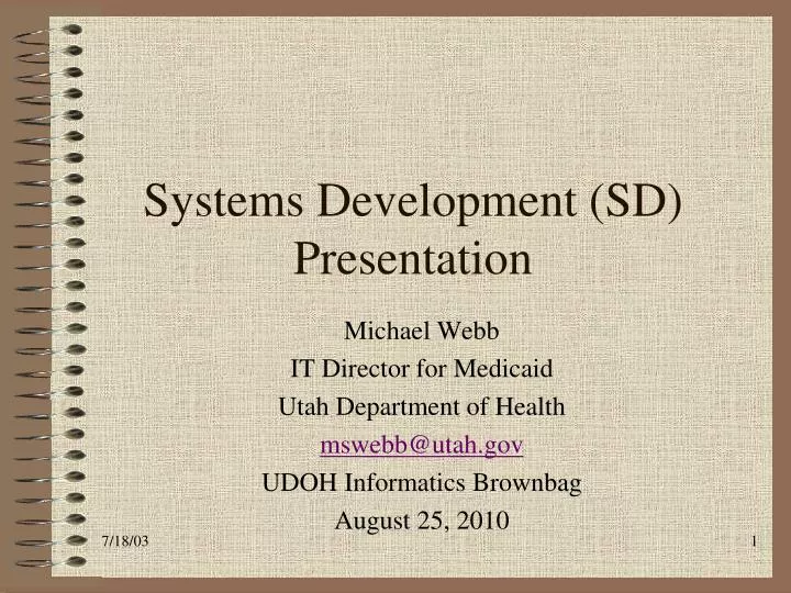 PPT - Systems Development (SD) Presentation PowerPoint Presentation ...