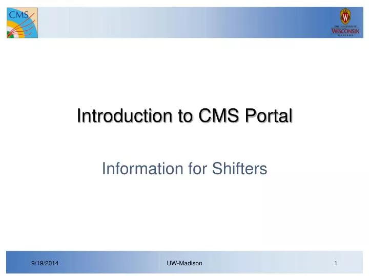 PPT - Introduction to CMS Portal PowerPoint Presentation, free download ...