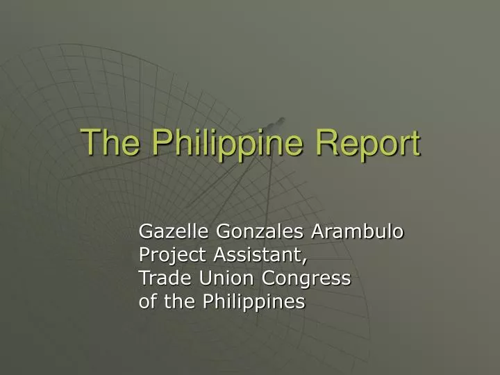PPT - The Philippine Report PowerPoint Presentation, free download - ID ...