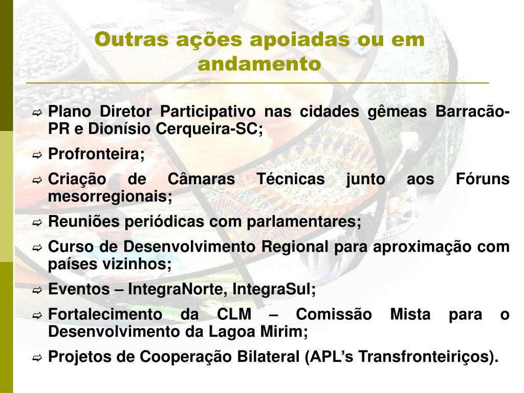 PPT - MINISTÉRIO DA INTEGRAÇÄO NACIONAL Secretaria de Programas ...
