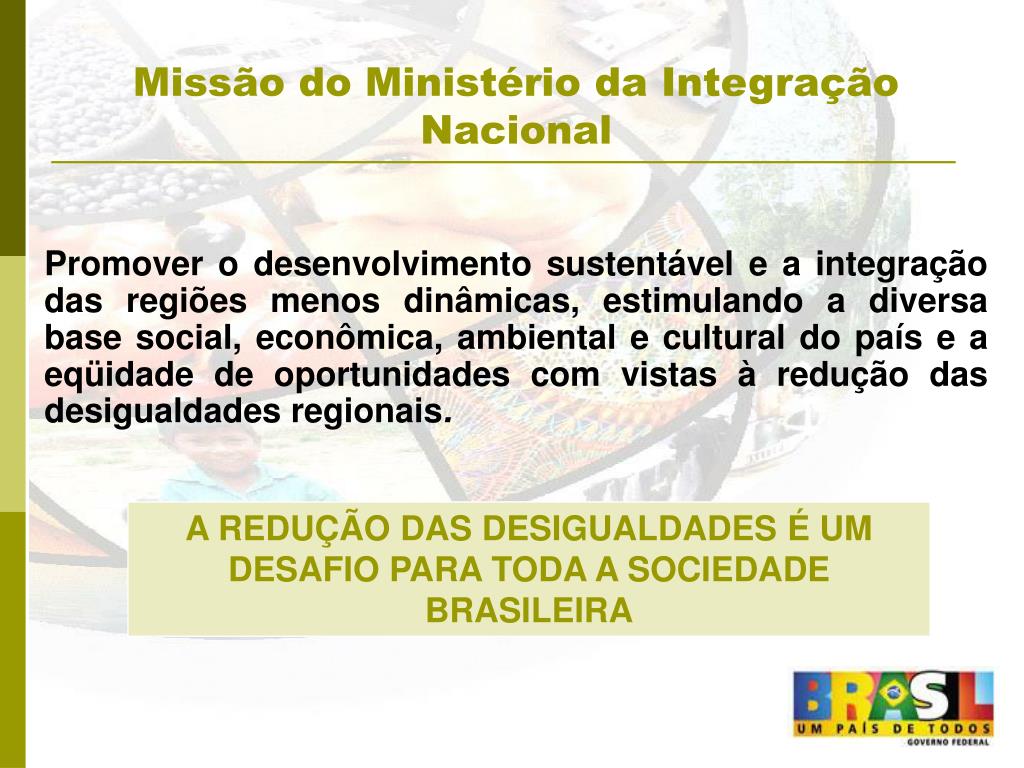 PPT - MINISTÉRIO DA INTEGRAÇÄO NACIONAL Secretaria de Programas ...