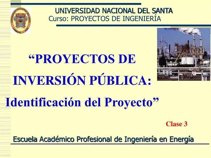 PPT - Curso: PROYECTOS DE INGENIERÍA PowerPoint Presentation, free download - ID:4605915