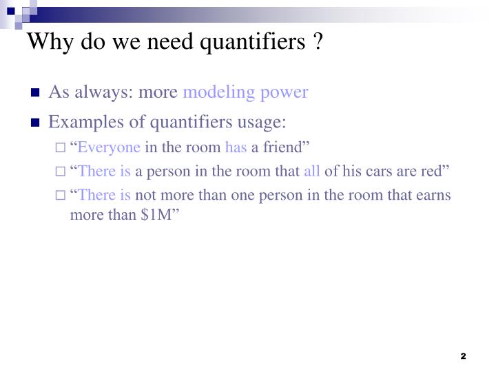 PPT - Quantified Formulas PowerPoint Presentation - ID:4606949