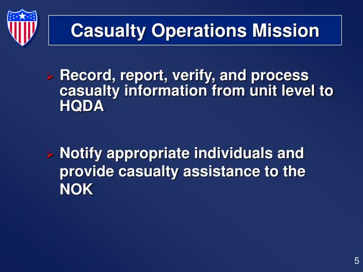 PPT - Manage Casualty Operations PowerPoint Presentation - ID:4607323