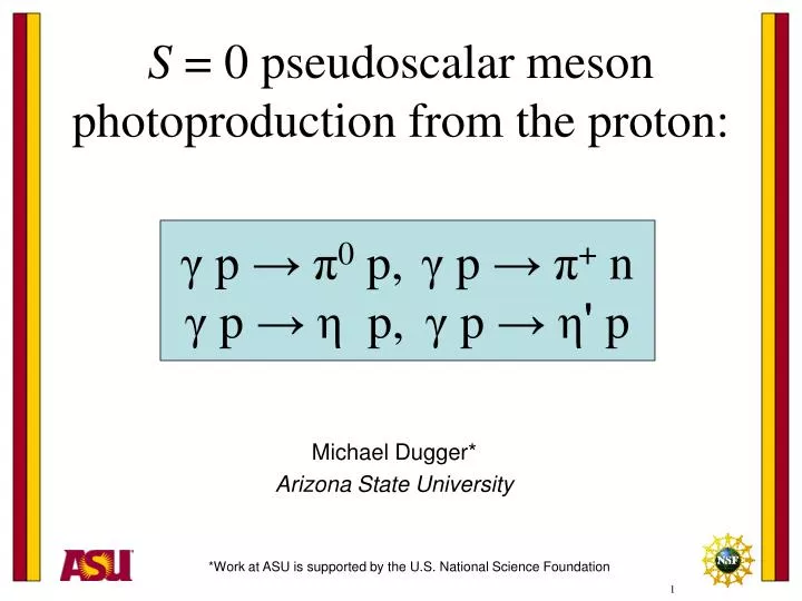PPT - Michael Dugger* Arizona State University PowerPoint Presentation ...
