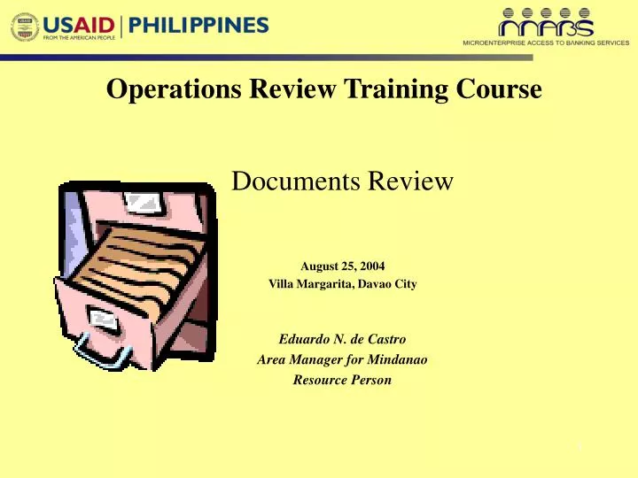 PPT - Operations Review Training Course PowerPoint Presentation, free ...