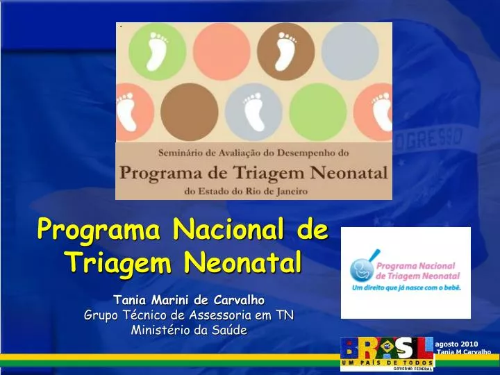 PPT - Programa Nacional de Triagem Neonatal PowerPoint Presentation ...