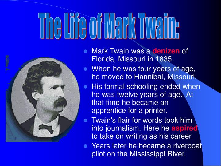 PPT - MARK TWAIN PowerPoint Presentation - ID:4608548