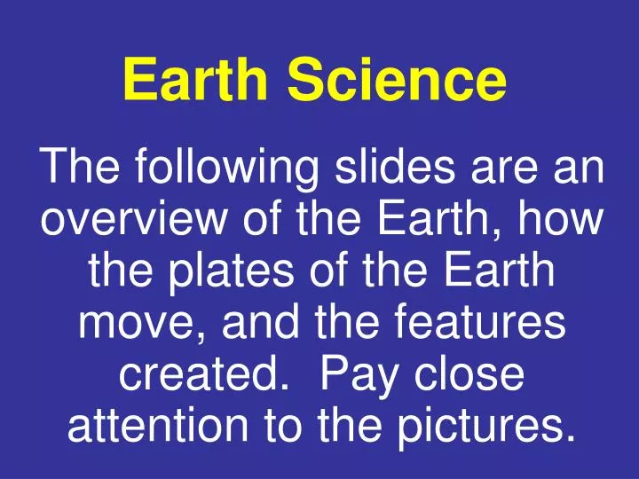 PPT - Earth Science PowerPoint Presentation, free download - ID:4608805