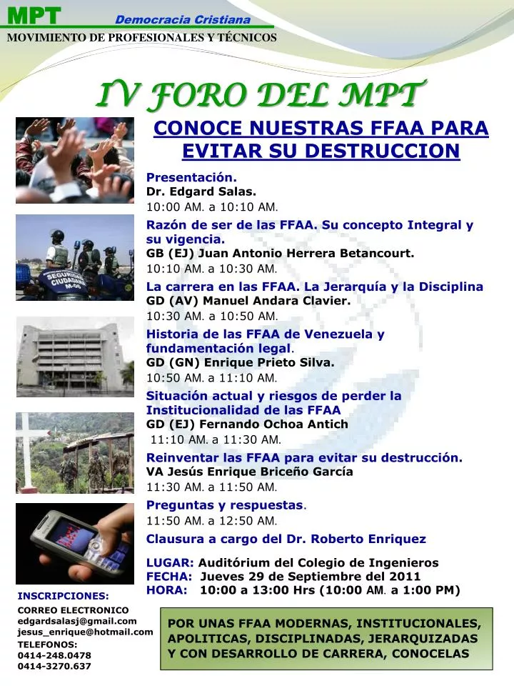 PPT - IV FORO DEL MPT PowerPoint Presentation, free download - ID:4609180