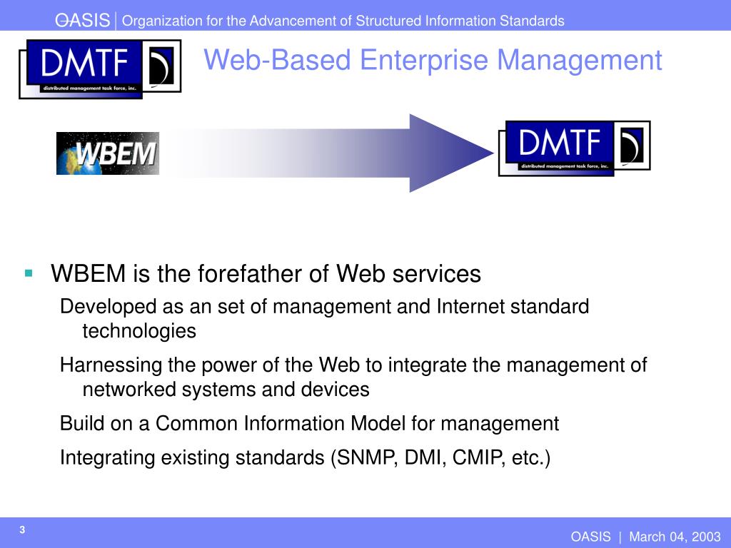 Ppt Oasis Forum On The Direction Of Web Services Web Services