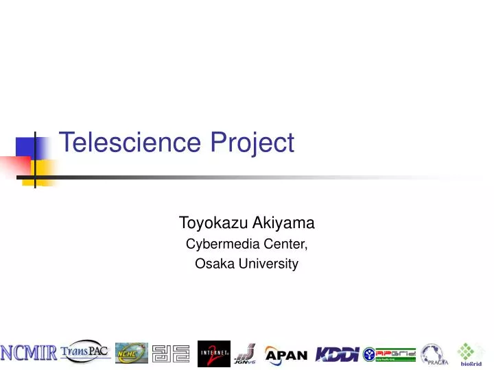 PPT - Telescience Project PowerPoint Presentation, free download - ID:4609517